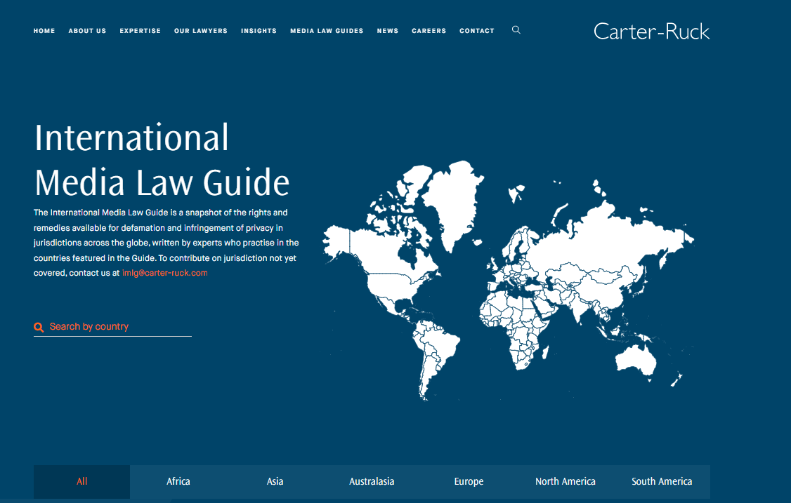 An International Guide to Defamation, Privacy and Data Protection Law An International Guide to Defamation, Privacy and Data Protection Law